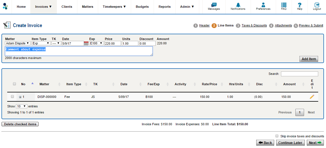 Create an Invoice with VAT taxes, specifically Invoice-Level Non-US Tax ...