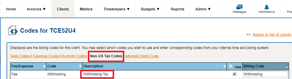Create an Invoice Withholding Tax - Mitratech Success Center