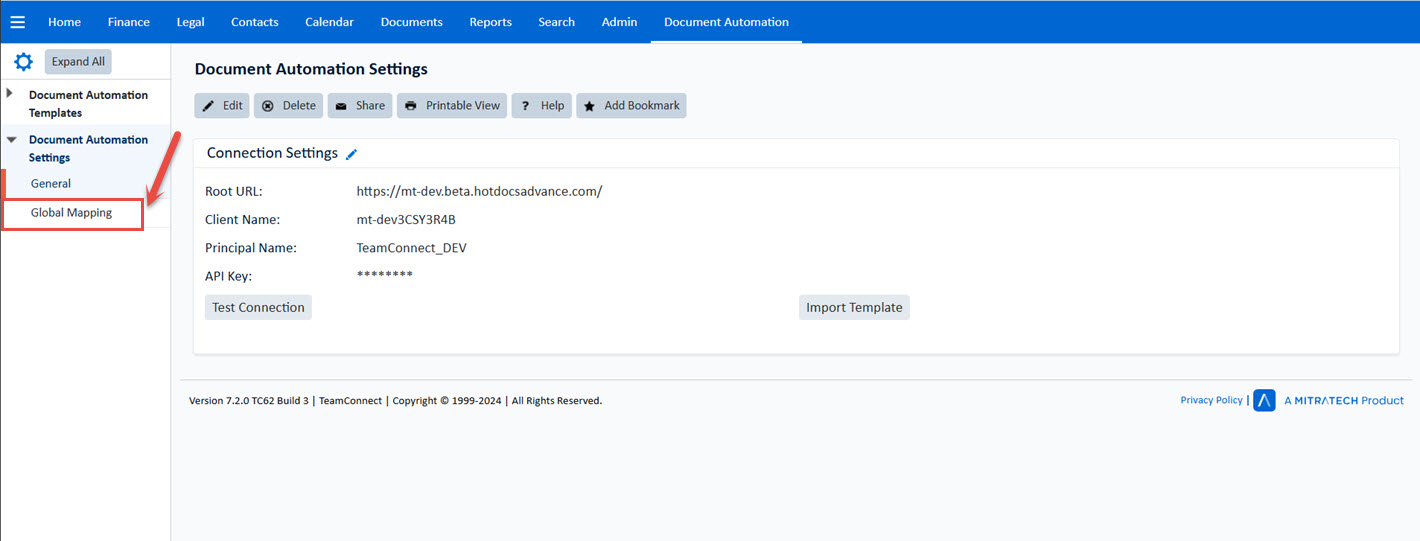 TeamConnect Document Automation Admin Guide v1.1 - Mitratech Success Center